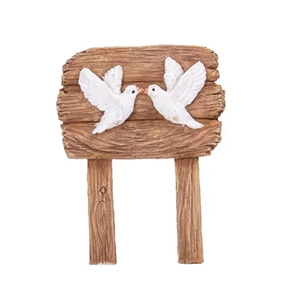 Kissing Doves Sign - Merryhatton Garden Centre