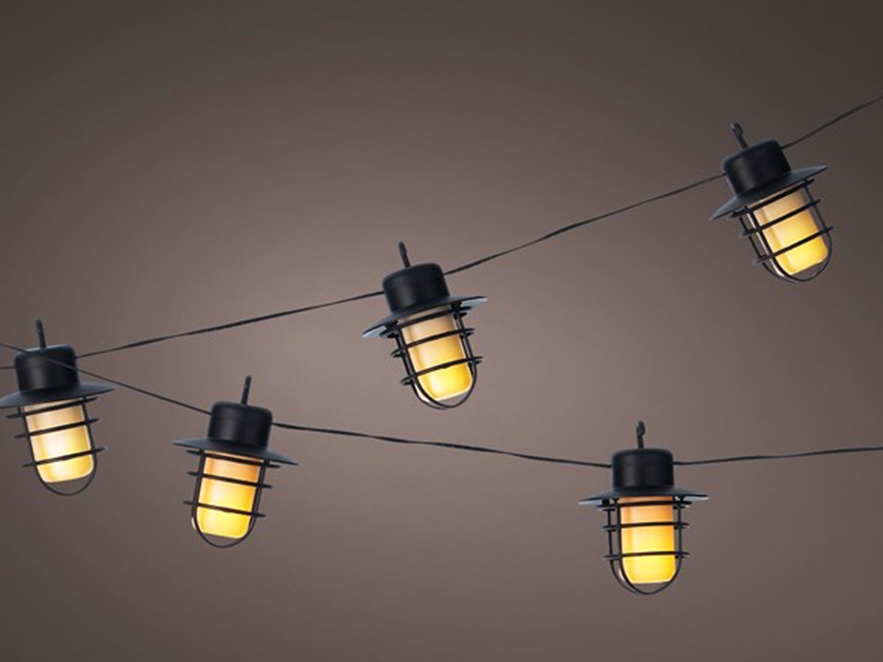 Solar stringlights fire flame effect - Merryhatton Garden Centre